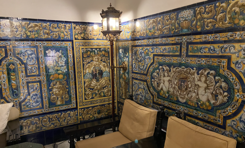 Spanish Azulejos Moorish Revival Tiles at the Alfonso XIII Hotel ...